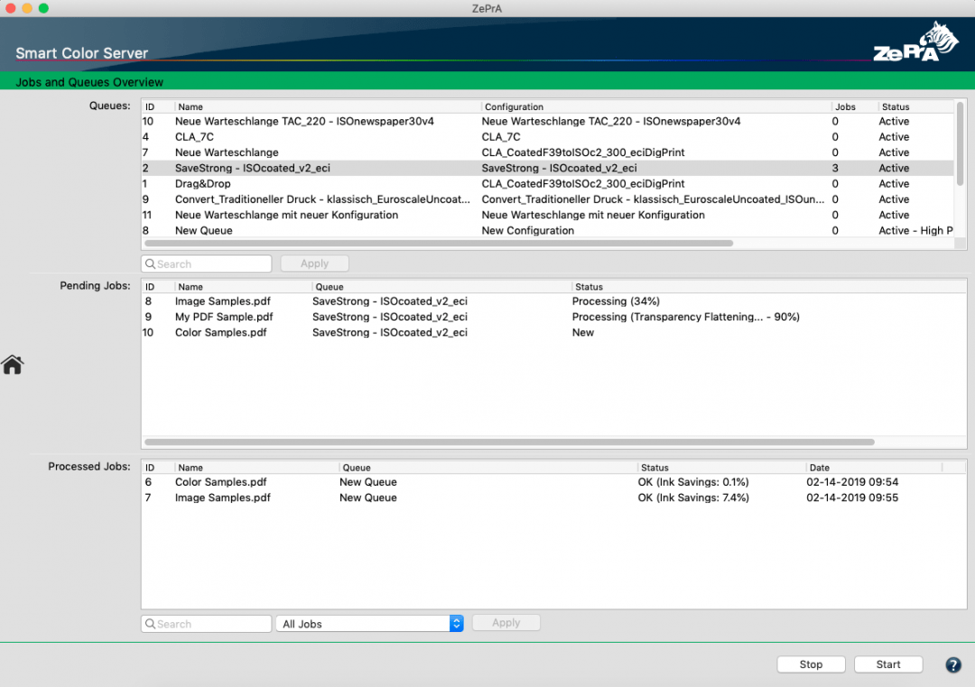 ZePrA | Overview | ColorLogic Online Help