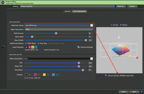 CoPrA | New Printer Profile | ColorLogic Online Help