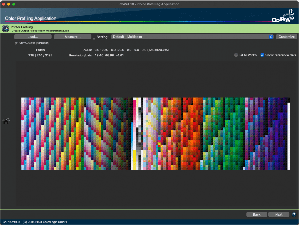 CoPrA | New Printer Profile | ColorLogic Online Help